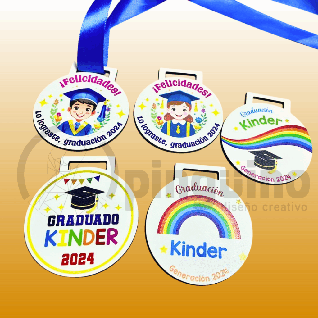 Medallas para graduación – Pinguino creativo